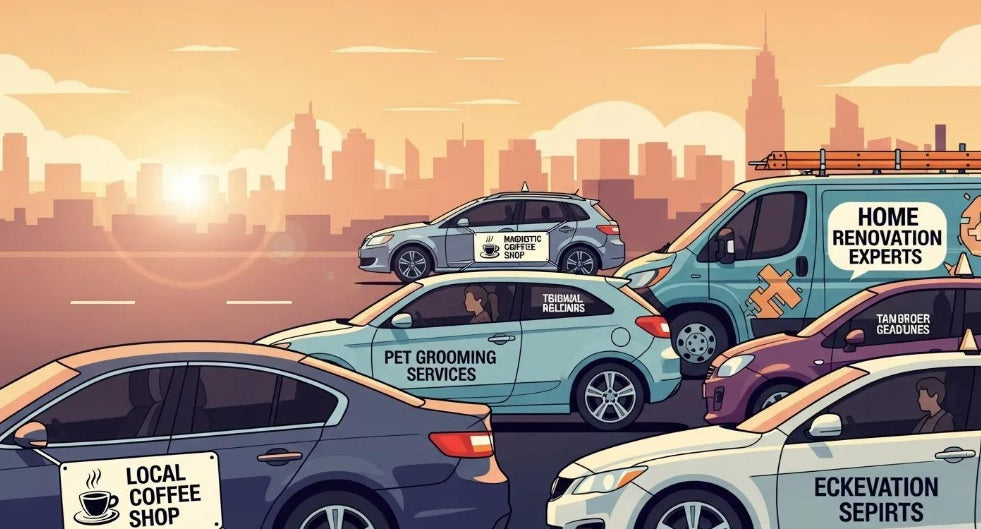 Car Signs for Small Businesses: How Local Visibility Beats Online Ads