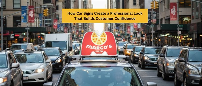 How Car Signs Create A Professional Look That Builds Customer Confidence