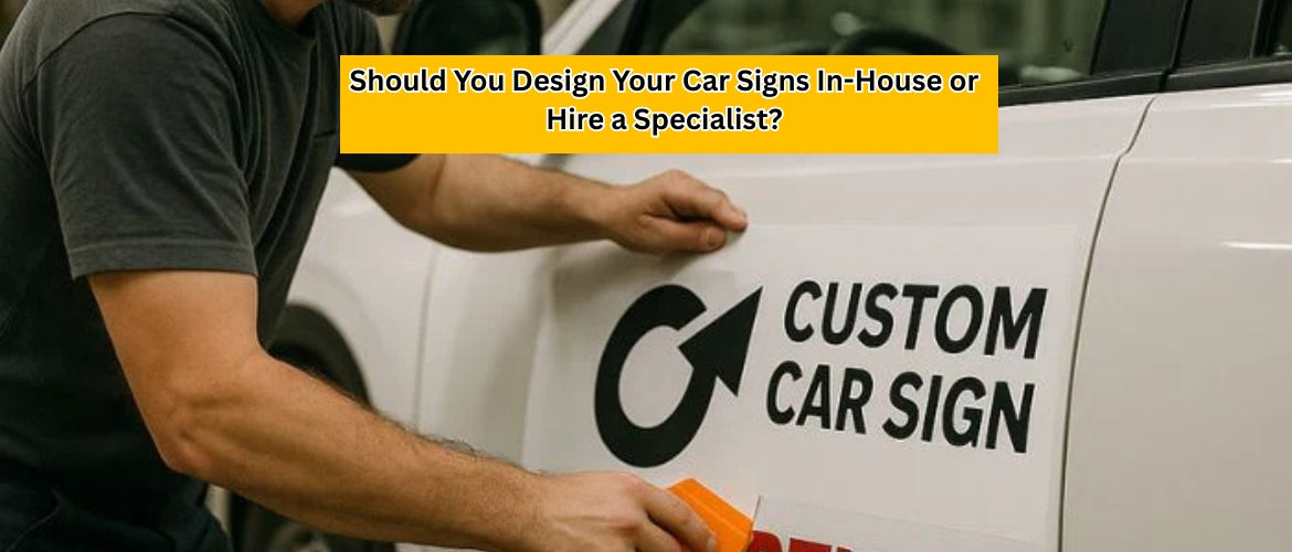 Should You Design Your Car Signs In-House or Hire a Specialist?