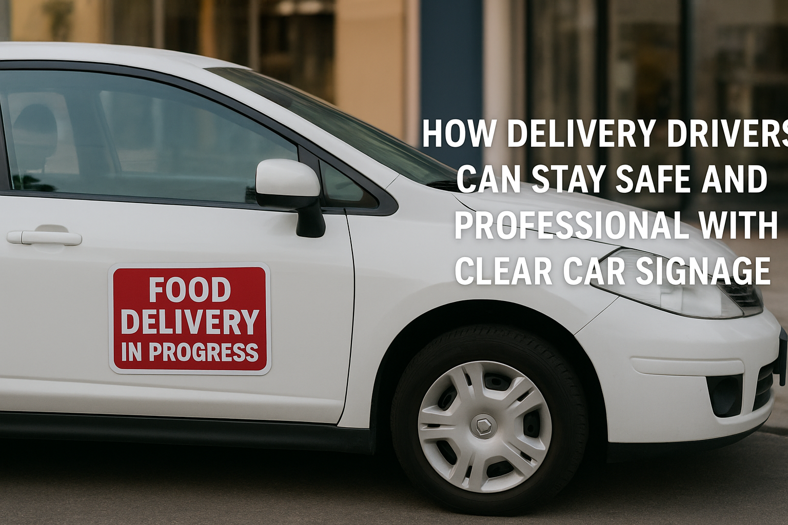 How Clear Car Signage Protects Delivery Drivers and Builds Trust