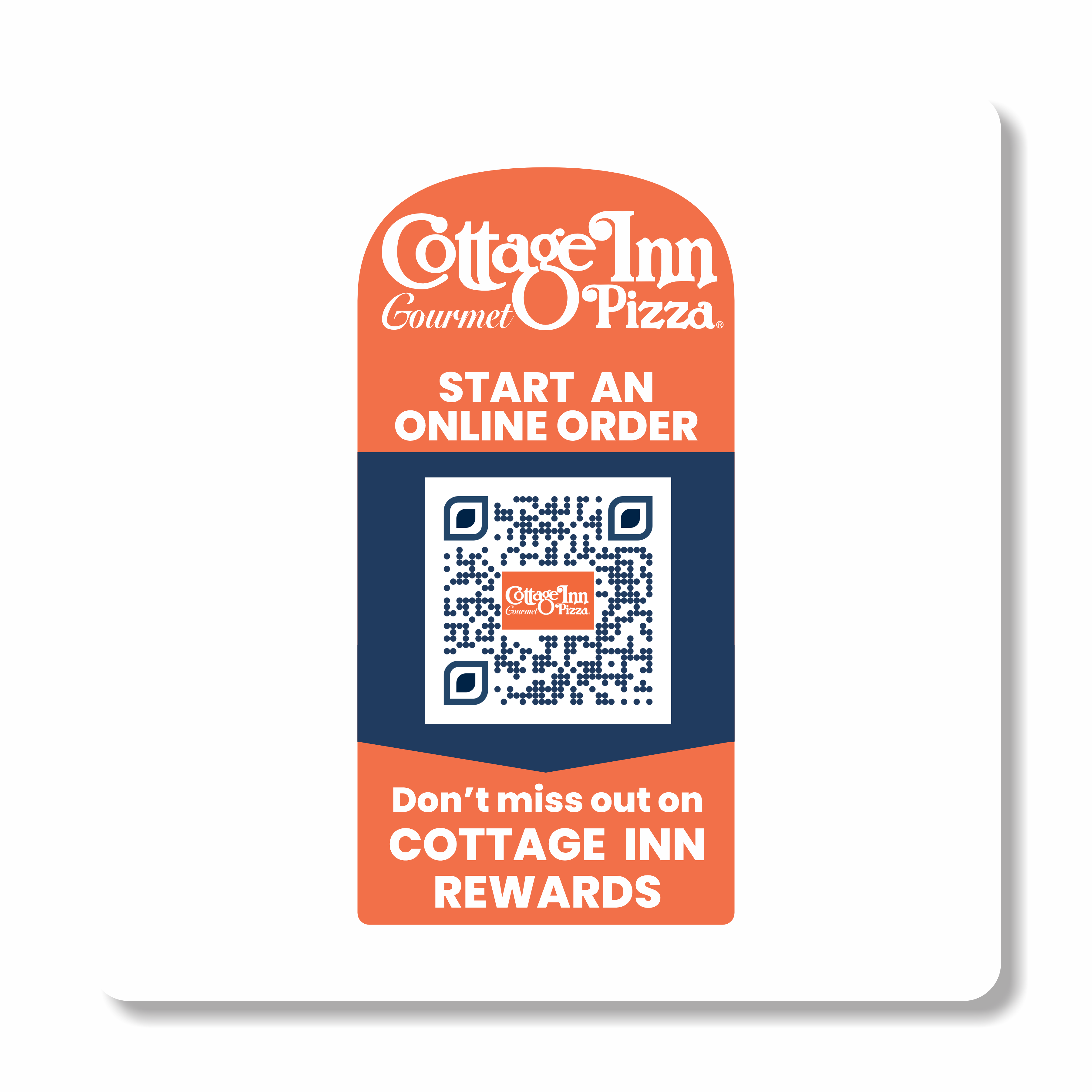 Cottage Inn Fridge QR Code Fridge Magnet - Pack of 500