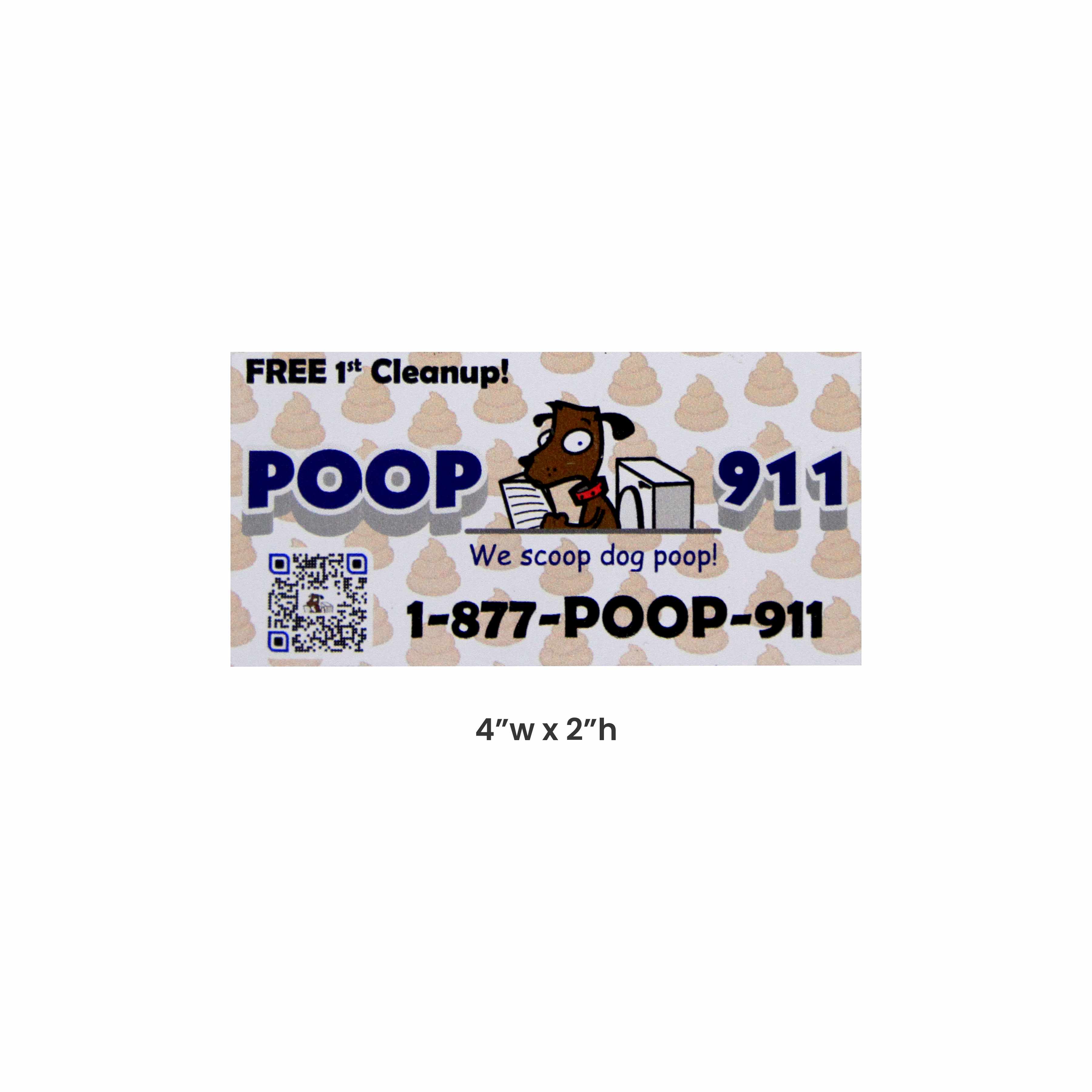 Poop 911 Fridge Magnet 500 Pack