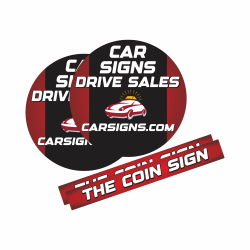 COIN SIGN OR COIN WING REPLACEMENT DECALS